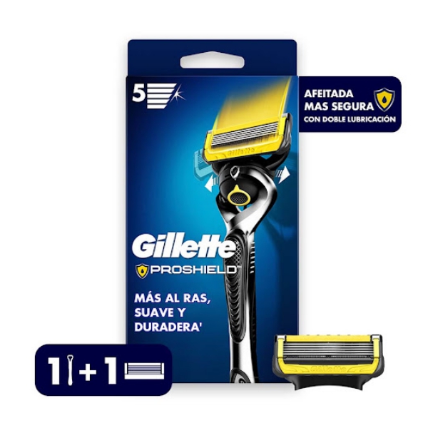 Gillette Afeitadora Proshield. 5 Hojillas X 1 Unidad - Farmadon - La ...