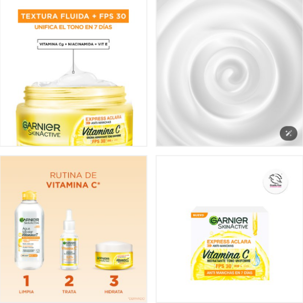 Garnier Crema Antimanchas Con Vitamina C Fps 30. X 51Gr - Farmadon - La Farmacia de la Esquina