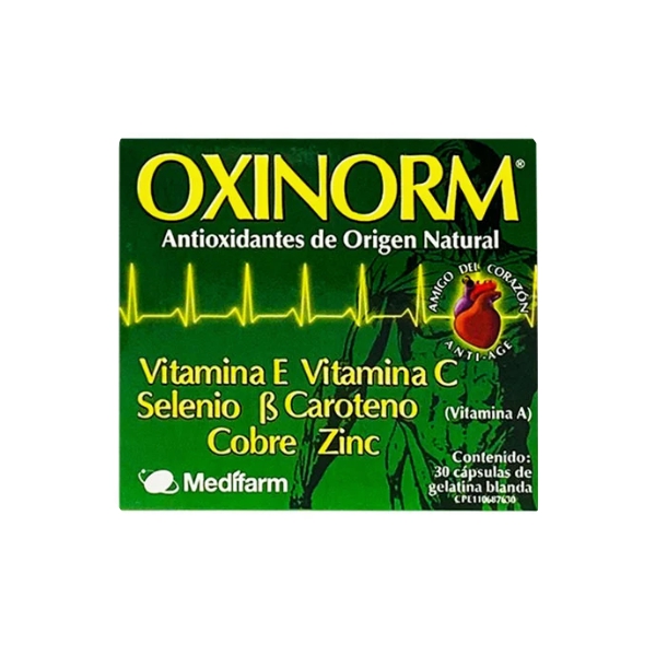 Oxinorm X 30 Cápsulas Medipharm - Farmadon - La Farmacia de la Esquina