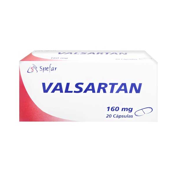 Valsartán 160Mg X 20 Cápsulas Spefar - Farmadon - La Farmacia de la Esquina