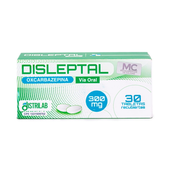 Disleptal Oxcarbazepina 300Mg X 30 Tabletas Distrilab - Farmadon - La ...