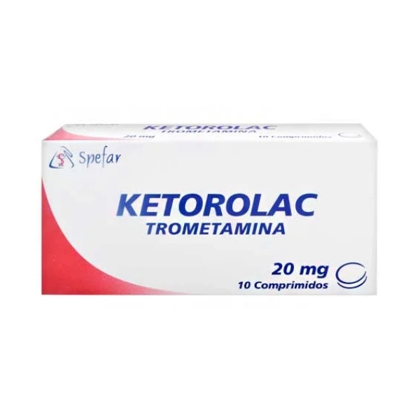 Ketorolac 20Mg X 10Comp Spefar - Farmadon - La Farmacia de la Esquina