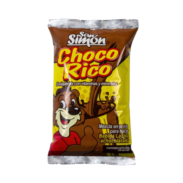 San Simon Choco Rico Alimento Achocolatado Polvo 400Gr. - Farmadon - La ...