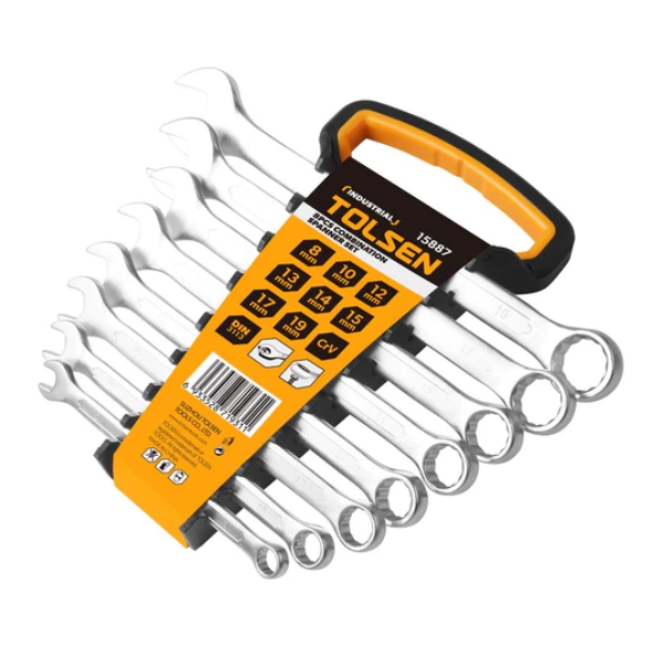 Tolsen Industrial Juego De Llaves Combinadas 8Pzas 15887 - Farmadon - La Farmacia de la Esquina