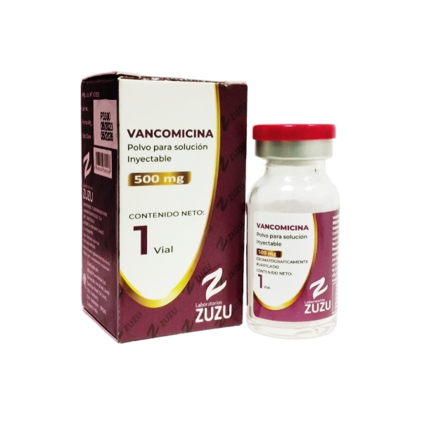 Vancomicina Ampolla 500Mg I.V Zuzu - Farmadon - La Farmacia de la Esquina