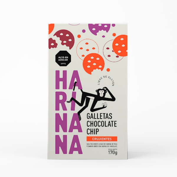 Harinana Arawak Galletas De Chocolate Chip 170Gr - Farmadon - La Farmacia de la Esquina