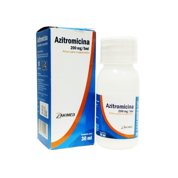 Azitromicina Suspensión Polvo 200Mg/5Ml X 30Ml Zakimed - Farmadon - La Farmacia de la Esquina