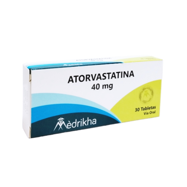 Atorvastatina 40Mg X 30 Tabletas Medrikha - Farmadon - La Farmacia de la Esquina