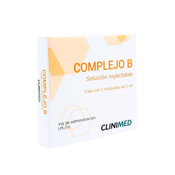 Complejo B Ampolla I.M/I.V 2Ml X 5 Unidades Clinimed - Farmadon - La Farmacia de la Esquina