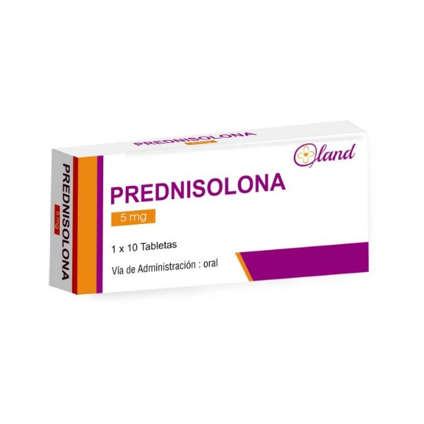 Prednisolona 5Mg X 10 Tabletas Land - Farmadon - La Farmacia de la Esquina