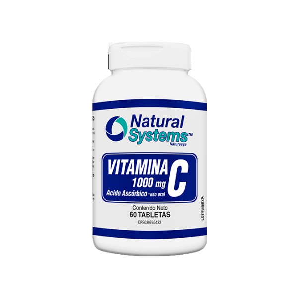 Vitamina C 1000Mg X 60 Tabletas Natural Systems - Farmadon - La Farmacia de la Esquina