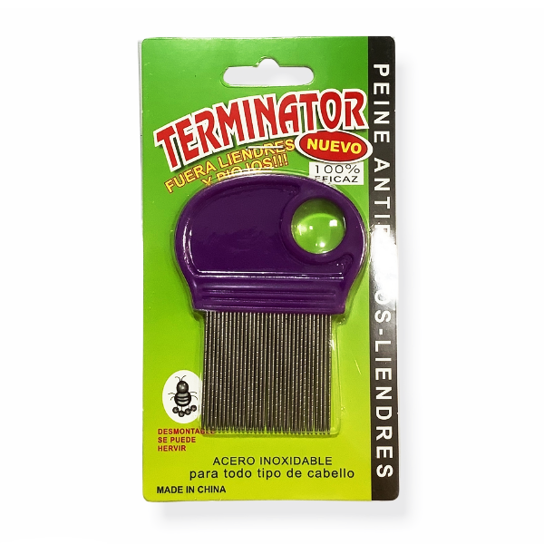 Peine Saca Piojos Acero/Inoxidable Terminator Ad1008 - Farmadon - La ...