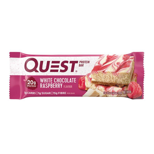 Quest Protein Bar White Chocolate Raspberry 60Gr - Farmadon - La ...