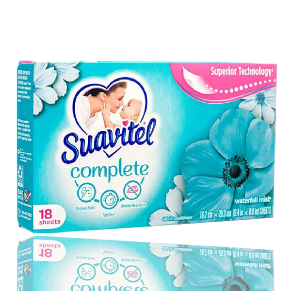 Suavitel Complete Portable Size Waterfall Mist X 18 Sheets - Farmadon ...