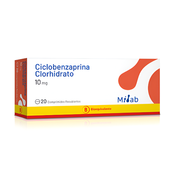 Ciclobenzaprina 10Mg X 20 Comprimidos Milab - Farmadon - La Farmacia de la Esquina