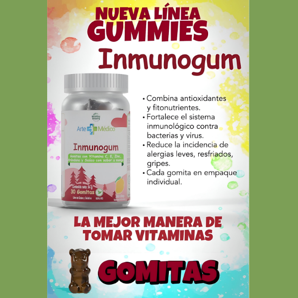 Inmunogum Sin Gluten X 30 Gomitas Arte Médico - Farmadon - La Farmacia de la Esquina