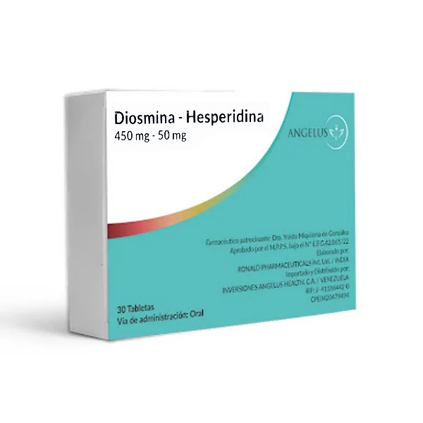 Diosmina Hesperidina 450Mg/50Mg X 30 Tabletas Angelus - Farmadon - La ...