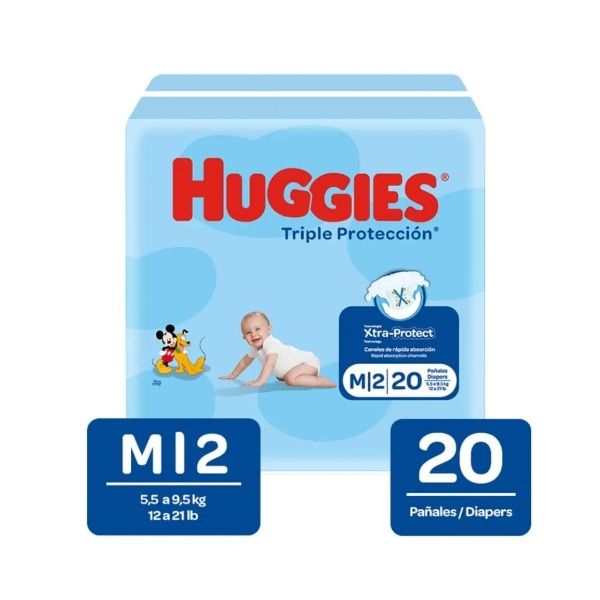 Huggies Pañal Triple Proteccion Talla Xg X 20 Unidades. - Farmadon - La ...