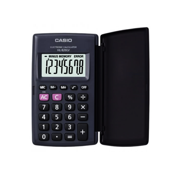Casio Calculadora De Bolsillo Hl-820Lv-Bk - Farmadon - La Farmacia de la Esquina
