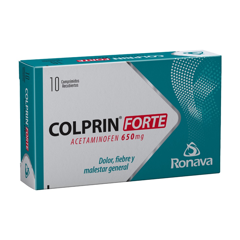 Colprin Forte Acetaminofén 650Mg X 10 Comprimidos Ronava - Farmadon ...