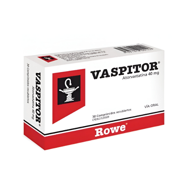 Vaspitor Atorvastatina 40Mg X 30 Tabletas Rowe - Farmadon - La Farmacia de la Esquina