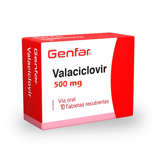 Valaciclovir 500Mg X 10 Tabletas Genfar - Farmadon - La Farmacia de la Esquina