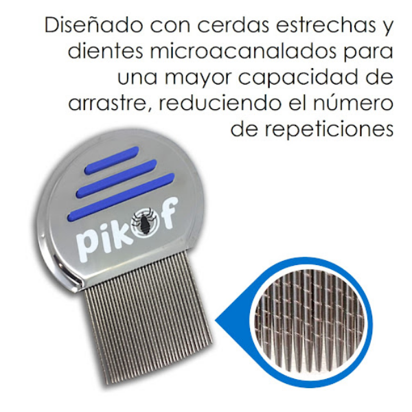 Peine Saca Piojos Metalico Pikof - Farmadon - La Farmacia de la Esquina