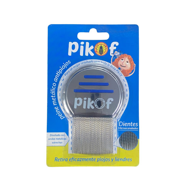 Peine Saca Piojos Metalico Pikof - Farmadon - La Farmacia de la Esquina
