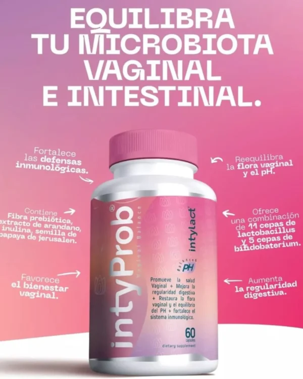 Intyprob Balance Probiotic- Prebiotic Vaginal X 60 Cápsulas Intylact ...