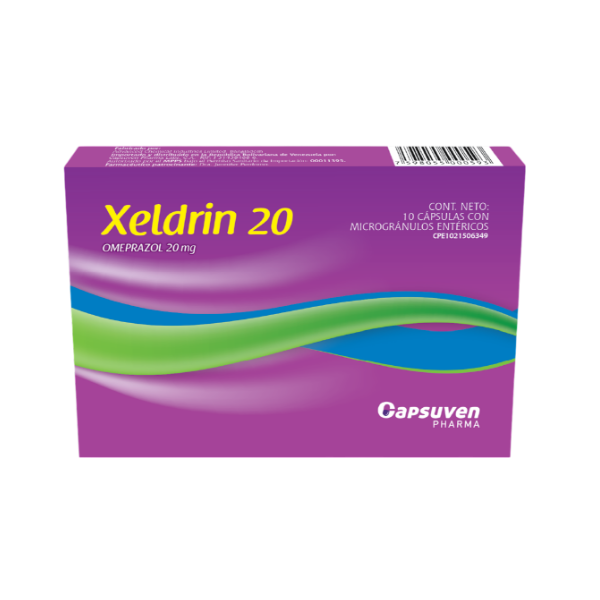 Xeldrin Omeprazol 20Mg X 10 Cápsulas Capsuven - Farmadon - La Farmacia ...