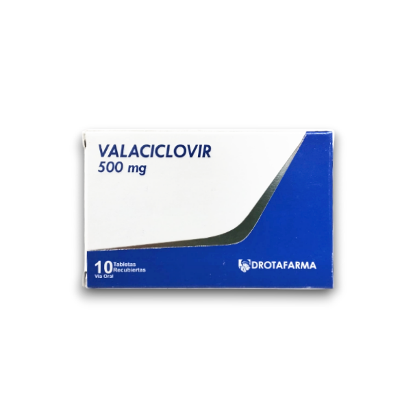Valaciclovir 500Mg X 10 Tabletas Drotafarma - Farmadon - La Farmacia de la Esquina