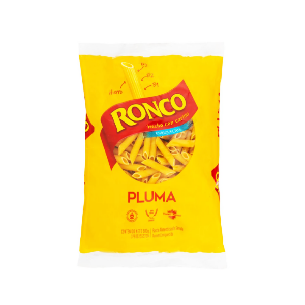 Ronco Pasta Corta Pluma 500Gr - Farmadon - La Farmacia de la Esquina
