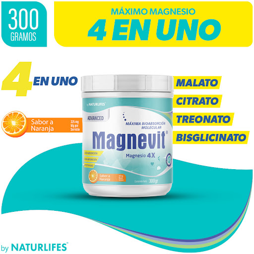 Magnevit X4 Polvo Sabor Naranja X 300Gr Natur Life´S - Farmadon - La ...