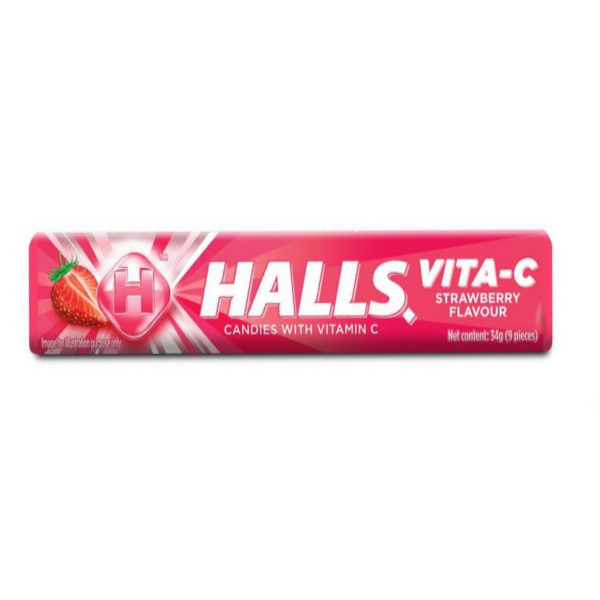Halls Caramelos Vita Con Strawberry 34Gr - Farmadon - La Farmacia de la ...