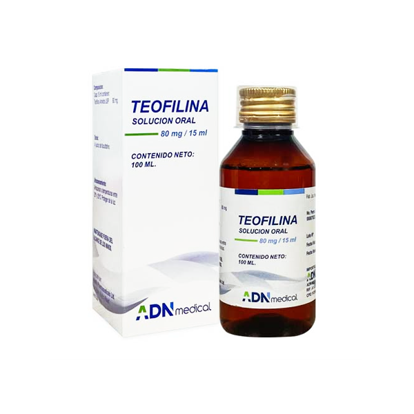 Teofilina Suspensión 80Mg/15Ml X 100Ml. Adn Medical - Farmadon - La ...
