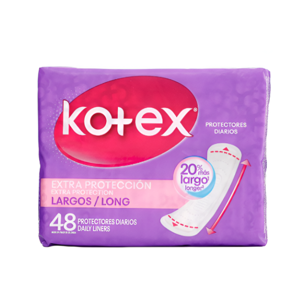 Kotex Protectores Diarios Largo X 48Unidades. - Farmadon - La Farmacia ...