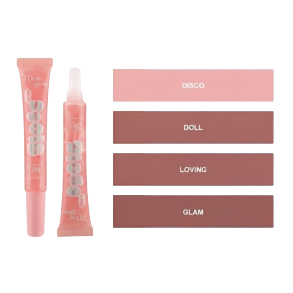 Max Glow Labial Liquido Glossy Mood Juicy Lips Tonos Varios 4.5Gr ...