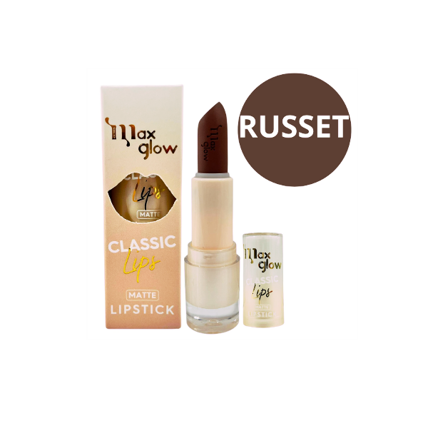 Max Glow Labial Classic Mate Lipstick Tono Russet 4.5Gr - Farmadon - La ...